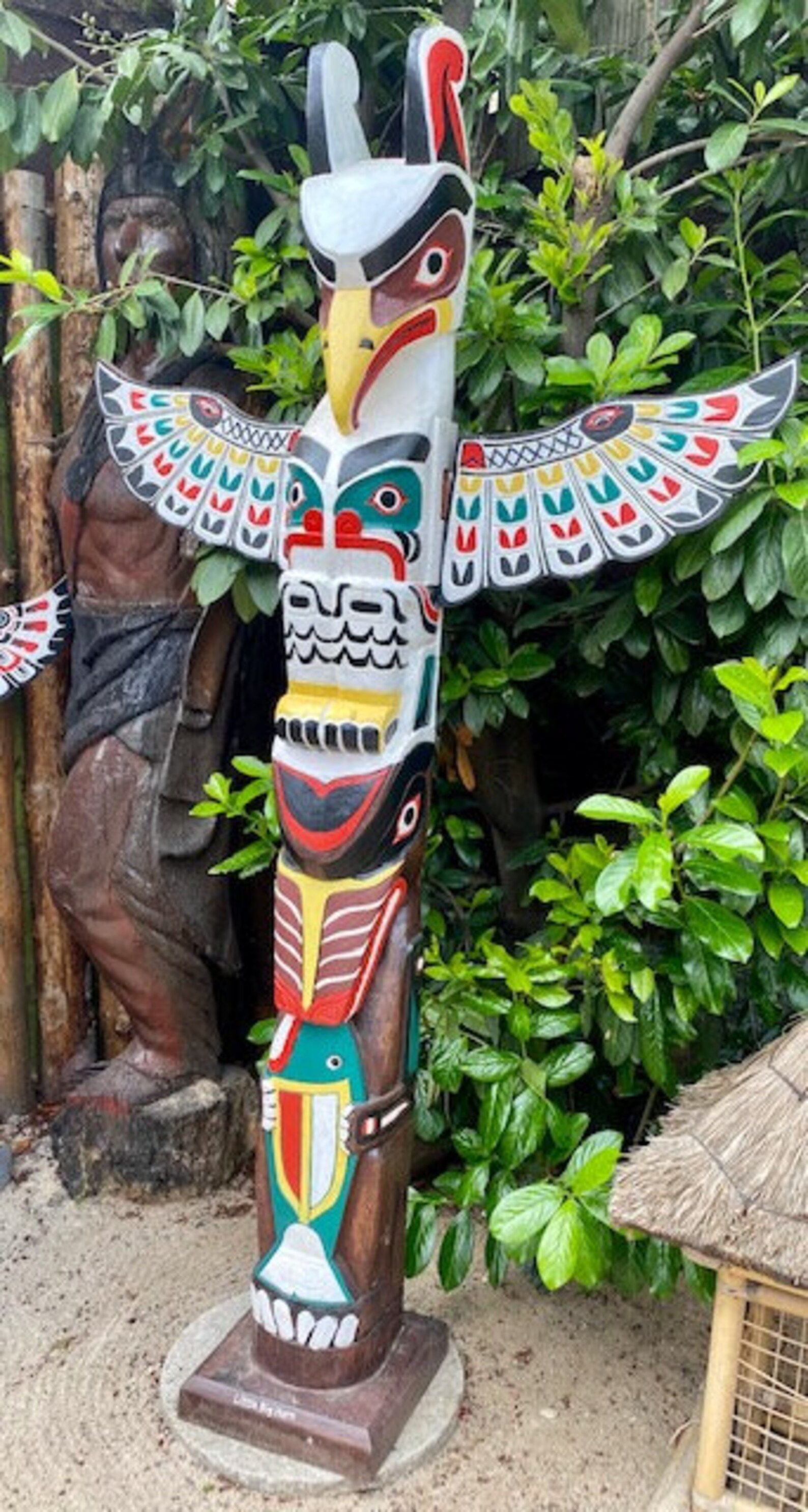 Totem Pole Decoration Totem Pole Torture Pole Height 2.00 Meters Wood ...