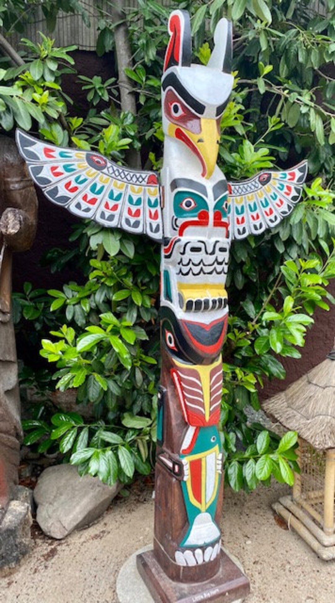 Totem Pole Deco Totem Pole Torture Stake Height 2.00 Meter 78 Inches, 6 ...