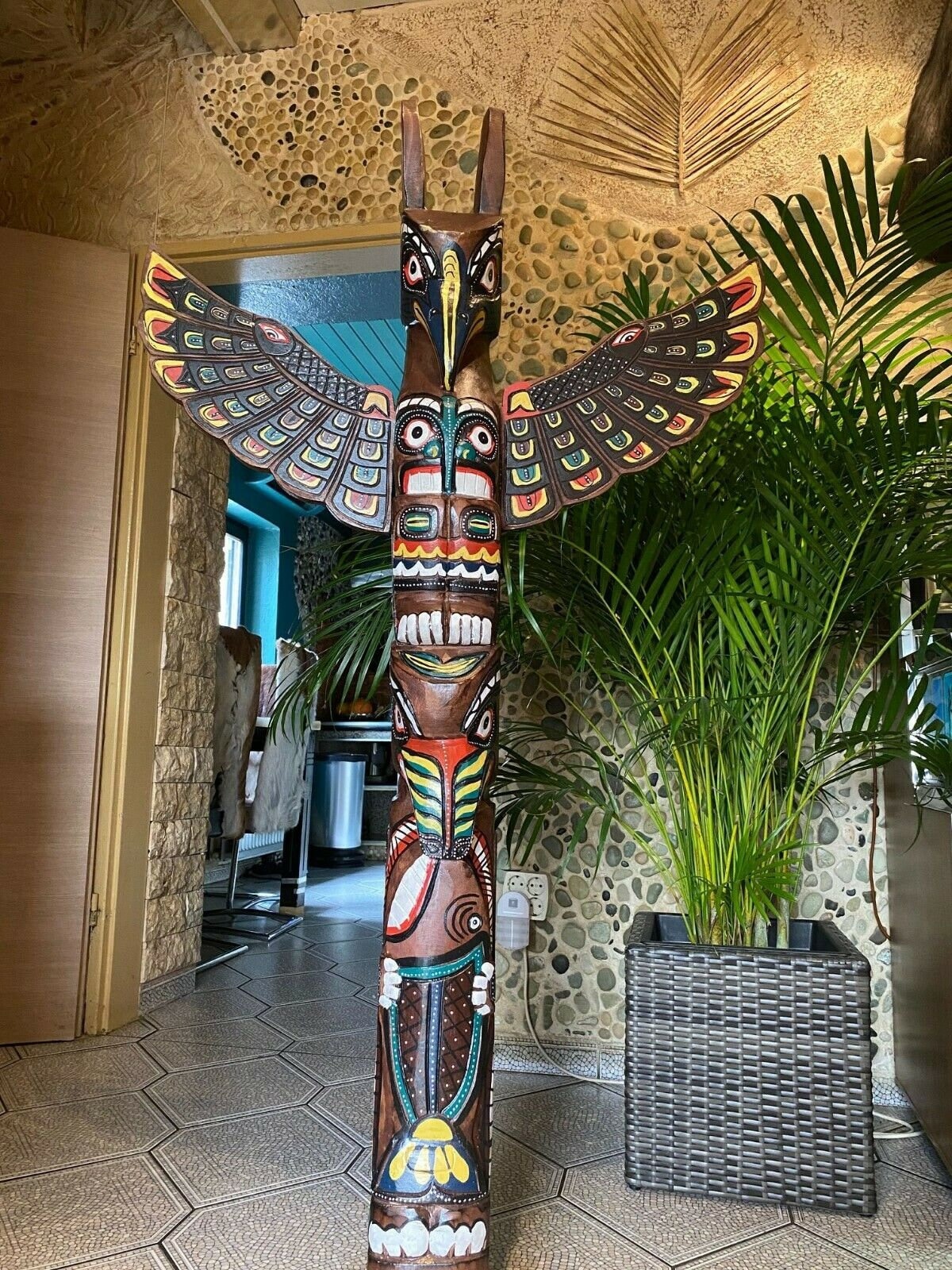 Totem Pole Deco Totem Pole Torture Post Height 1.50 Meters Wood Totem ...