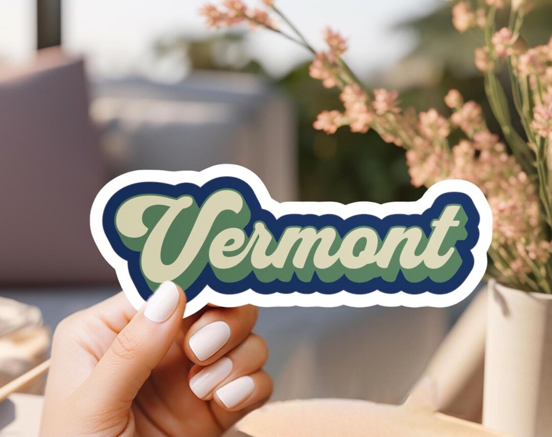 Vermont Sticker, Vermont State Decal, Vermont Gift for Any Occasion ...