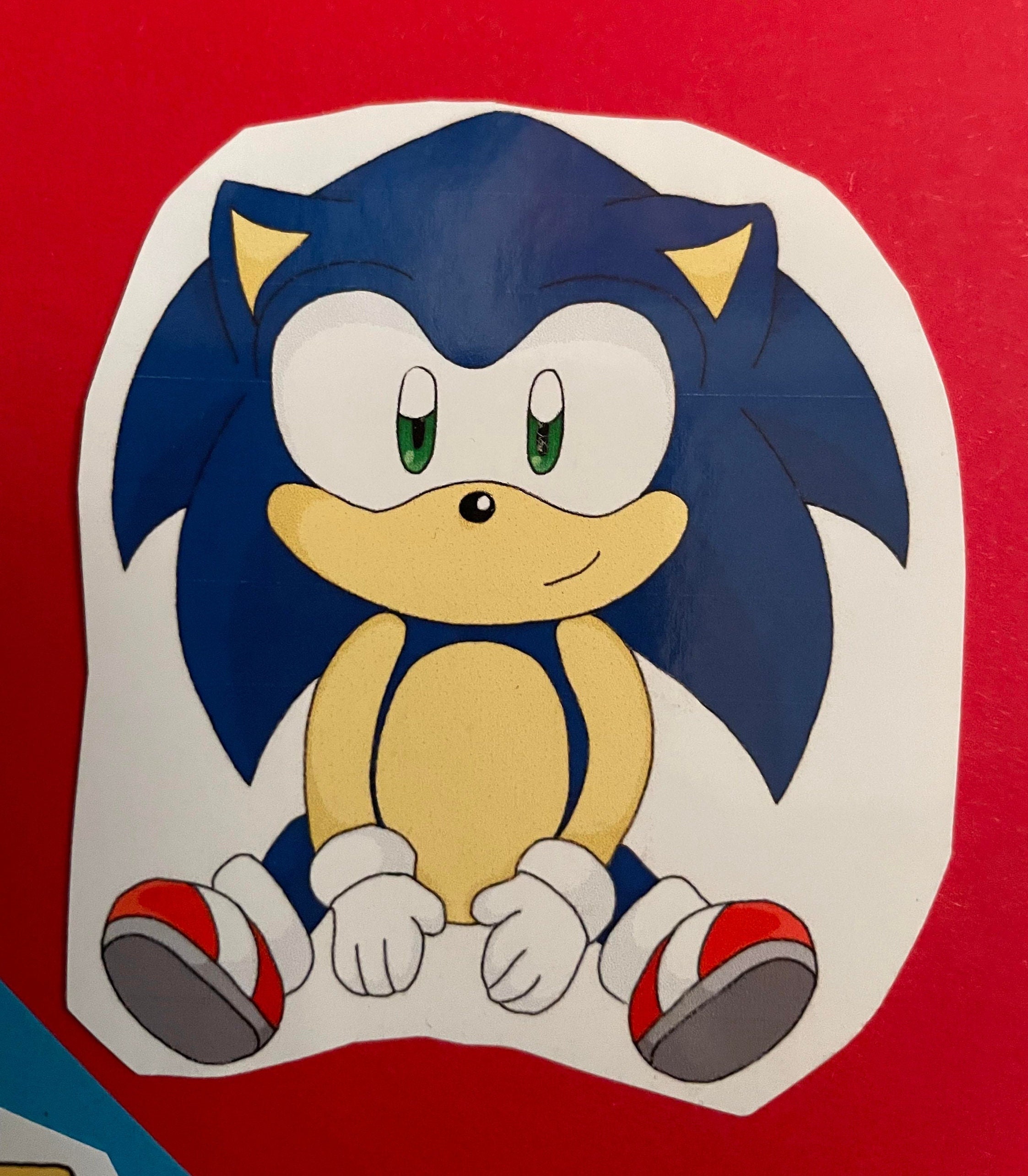 Chibi Sonic the Hedgehog Sticker - Etsy