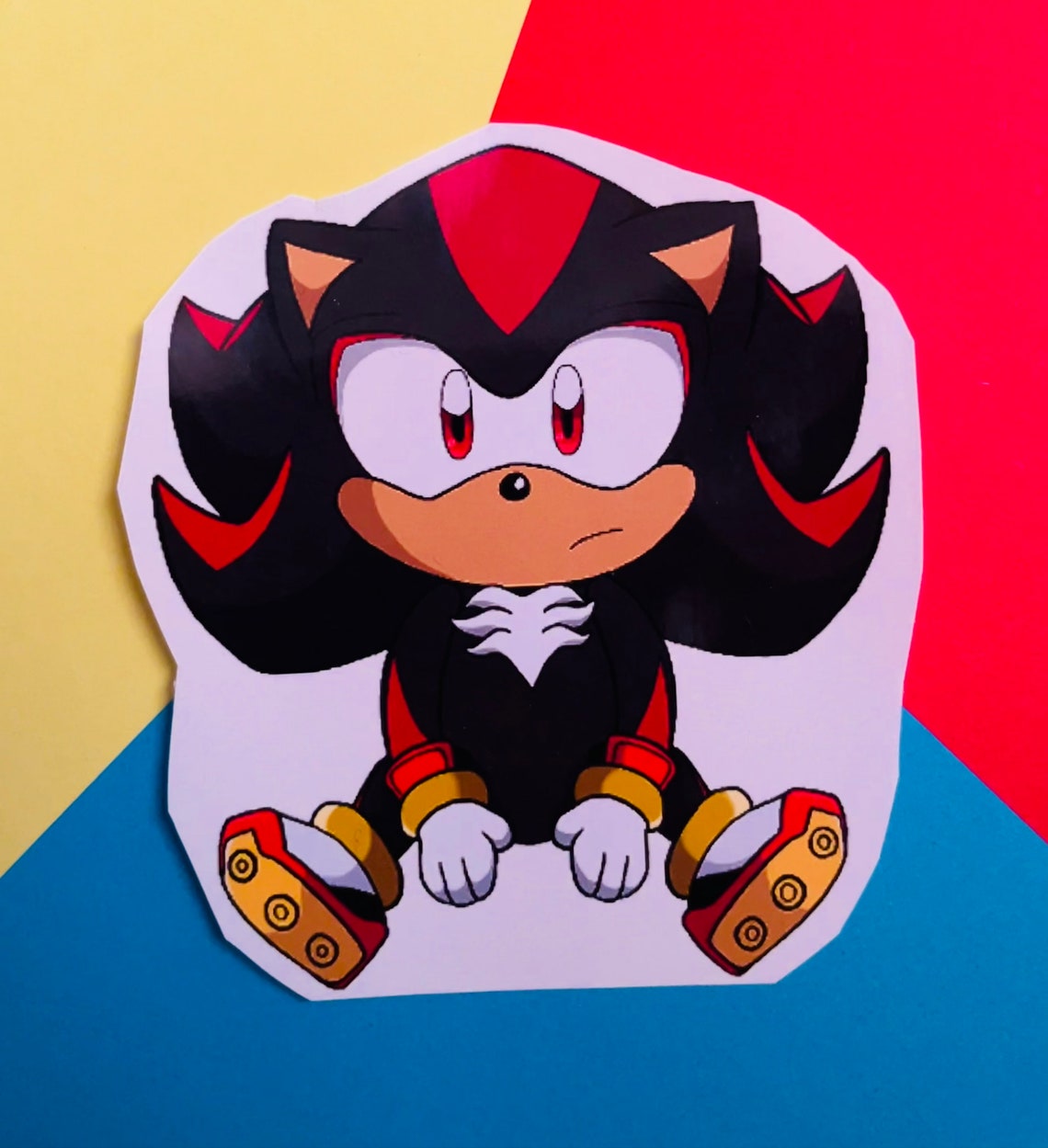 Chibi Shadow the Hedgehog Sticker | Etsy