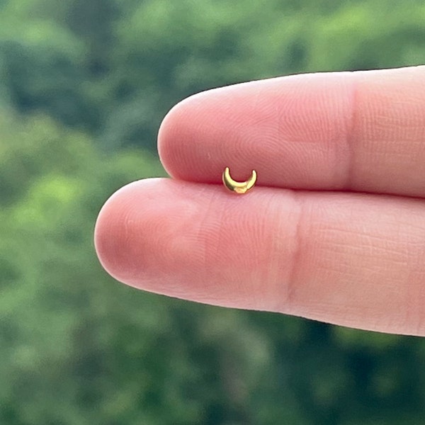 Moon Nose Ring - Etsy