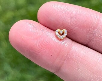 Heart Shaped Piercing - Etsy