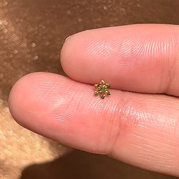 Gold Nose Stud - Etsy UK