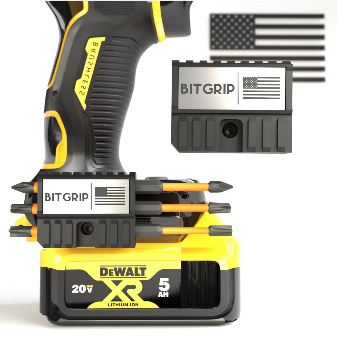 Tactical Magnetic Bit Holder for Dewalt Drivers and Drills - Secure Hex ...