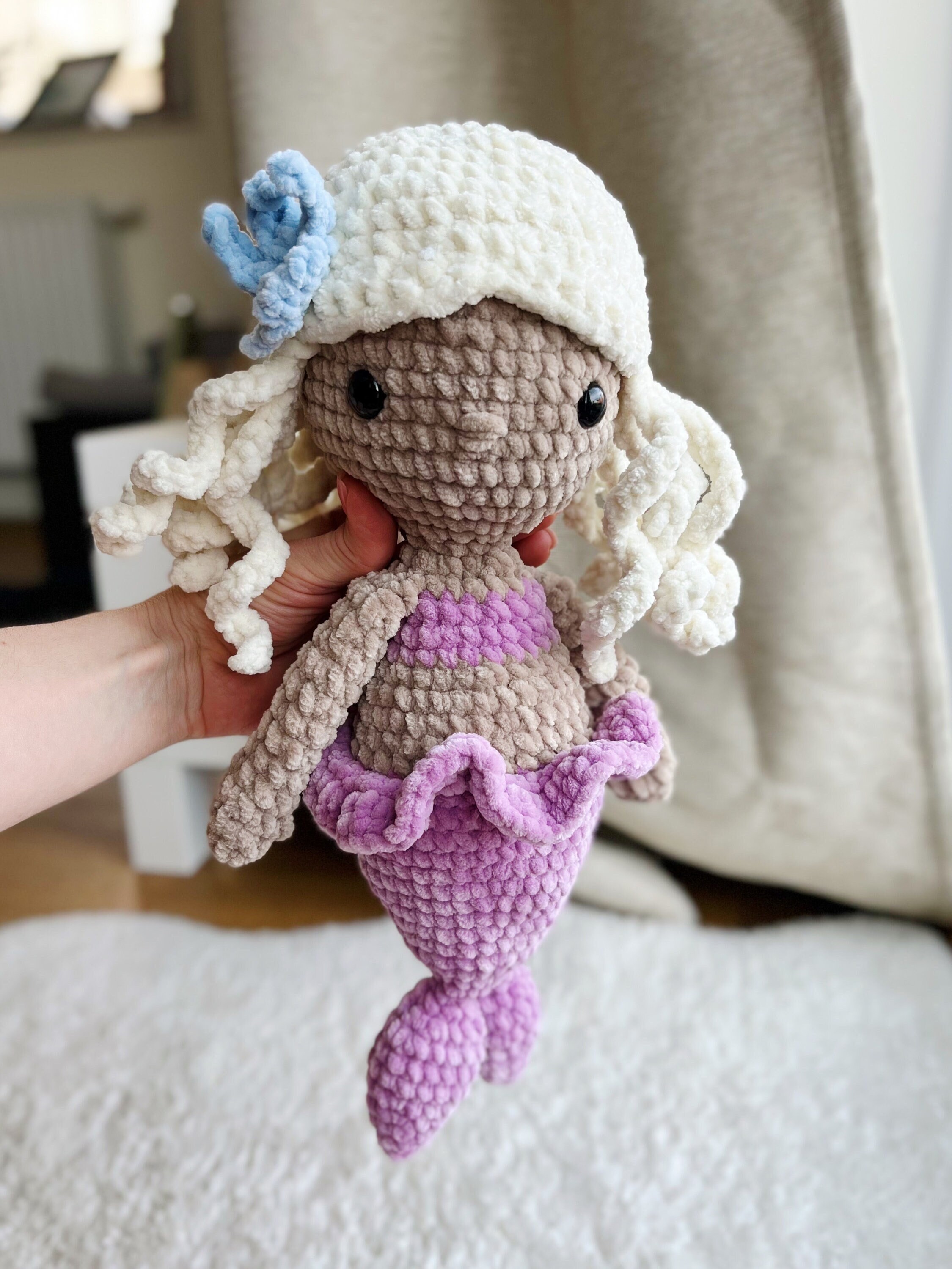 Extra Large Plush Toy, Giant Plush Mermaid Doll, Plush Mermaid Toy ...