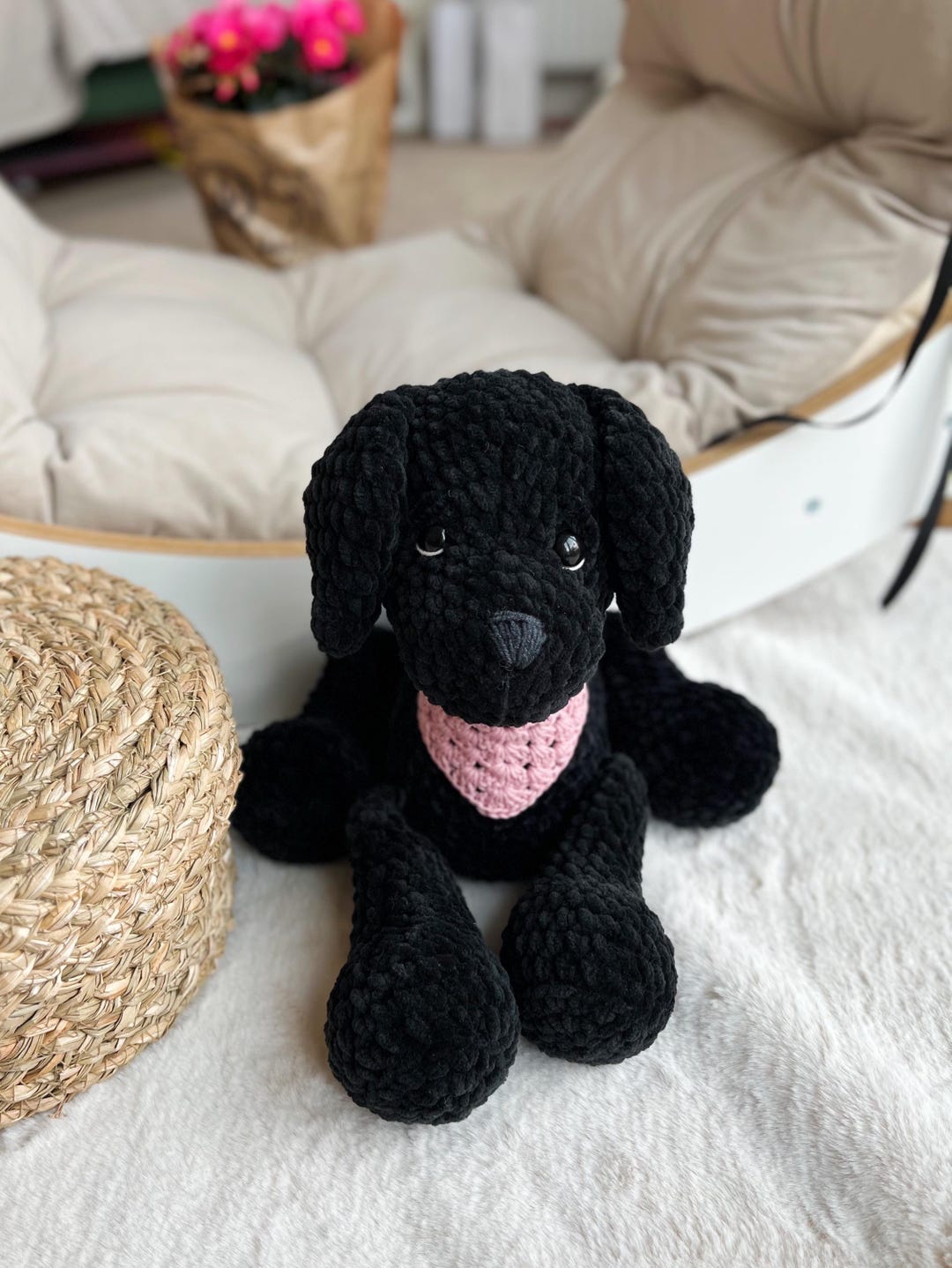 Crochet Dog Plushie, Cute Labrador Toy, Labrador Retriever Toy, Baby ...