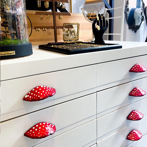 Handmade Mushroom Drawer Handles Set of 2 - Etsy