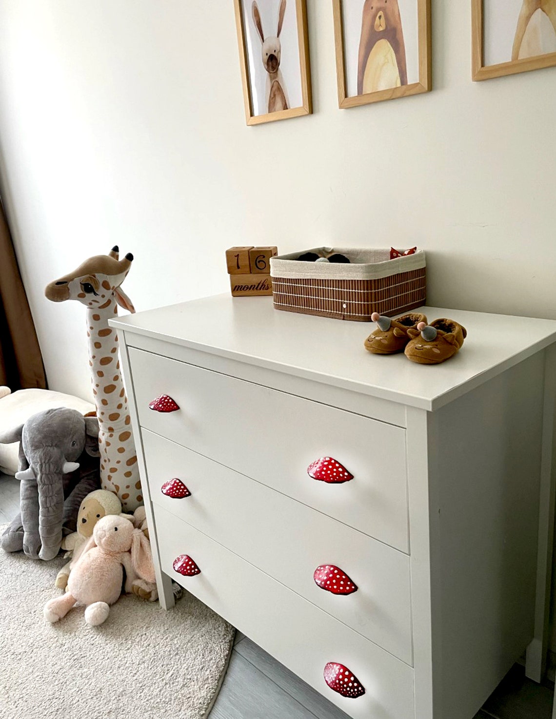 Handmade Mushroom Drawer Handles Set of 6 - Etsy