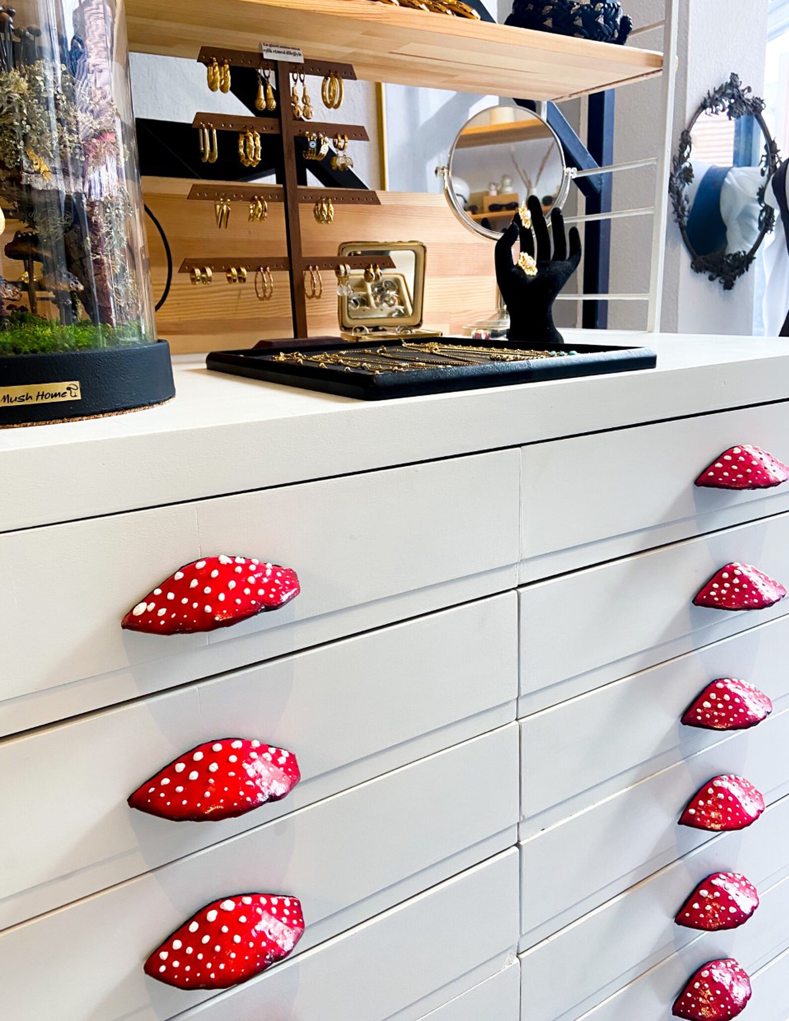 Handmade Mushroom Drawer Handles Set of 6 - Etsy