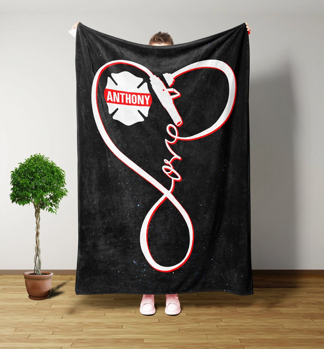 Custom Blanket, Firefighter Blanket, Throw Blanket, Gifts for ...