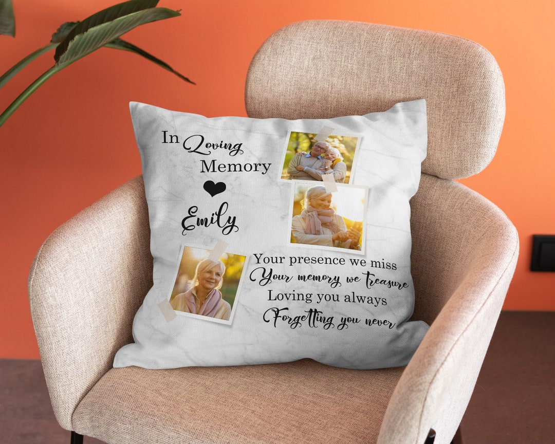 In Loving Memory Pillow, Memorial Pillows With Pictures, Throw Pillows ...