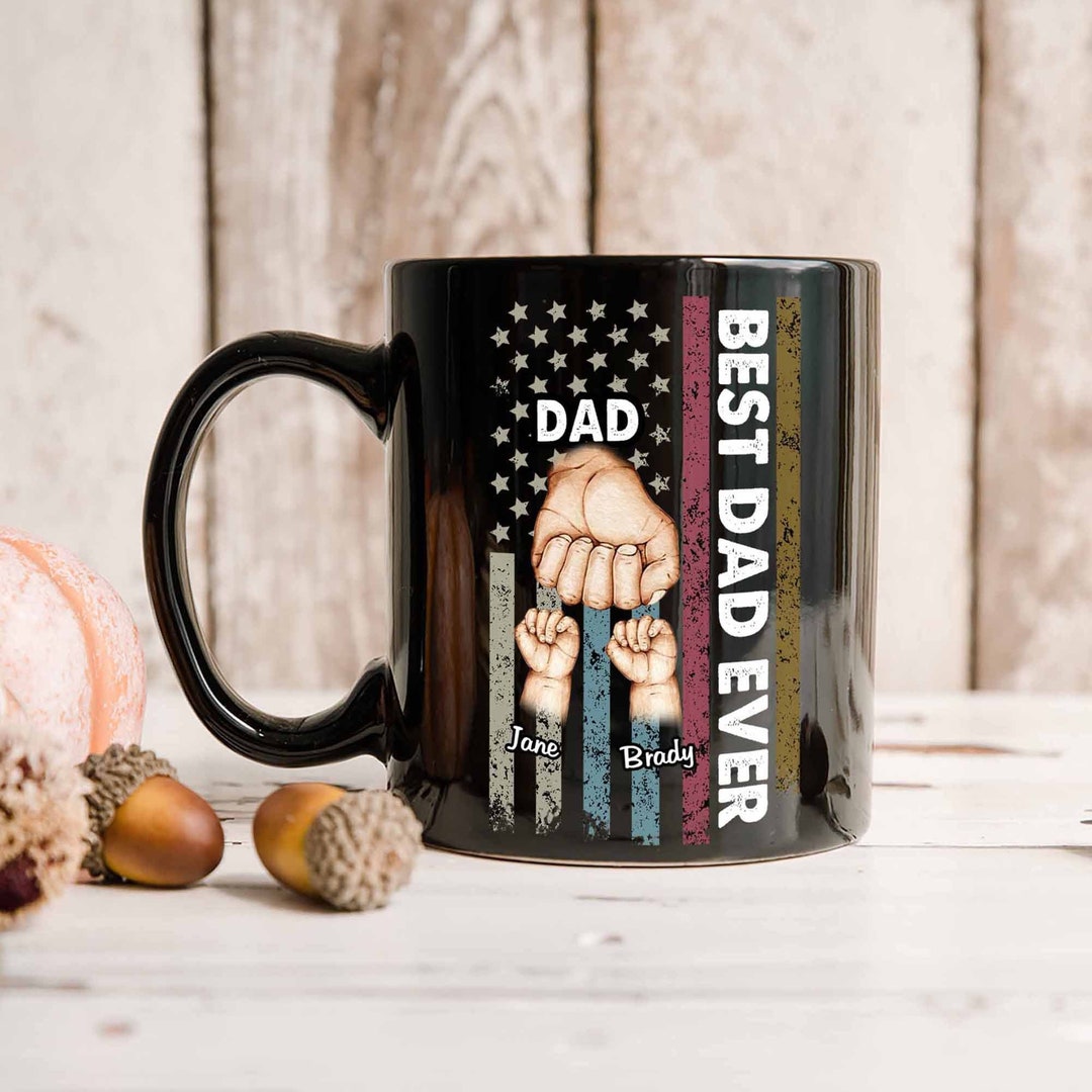 Dad Gifts, Fist Bump Best Dad Ever Mug, Fathers Day Gifts From Daughter ...