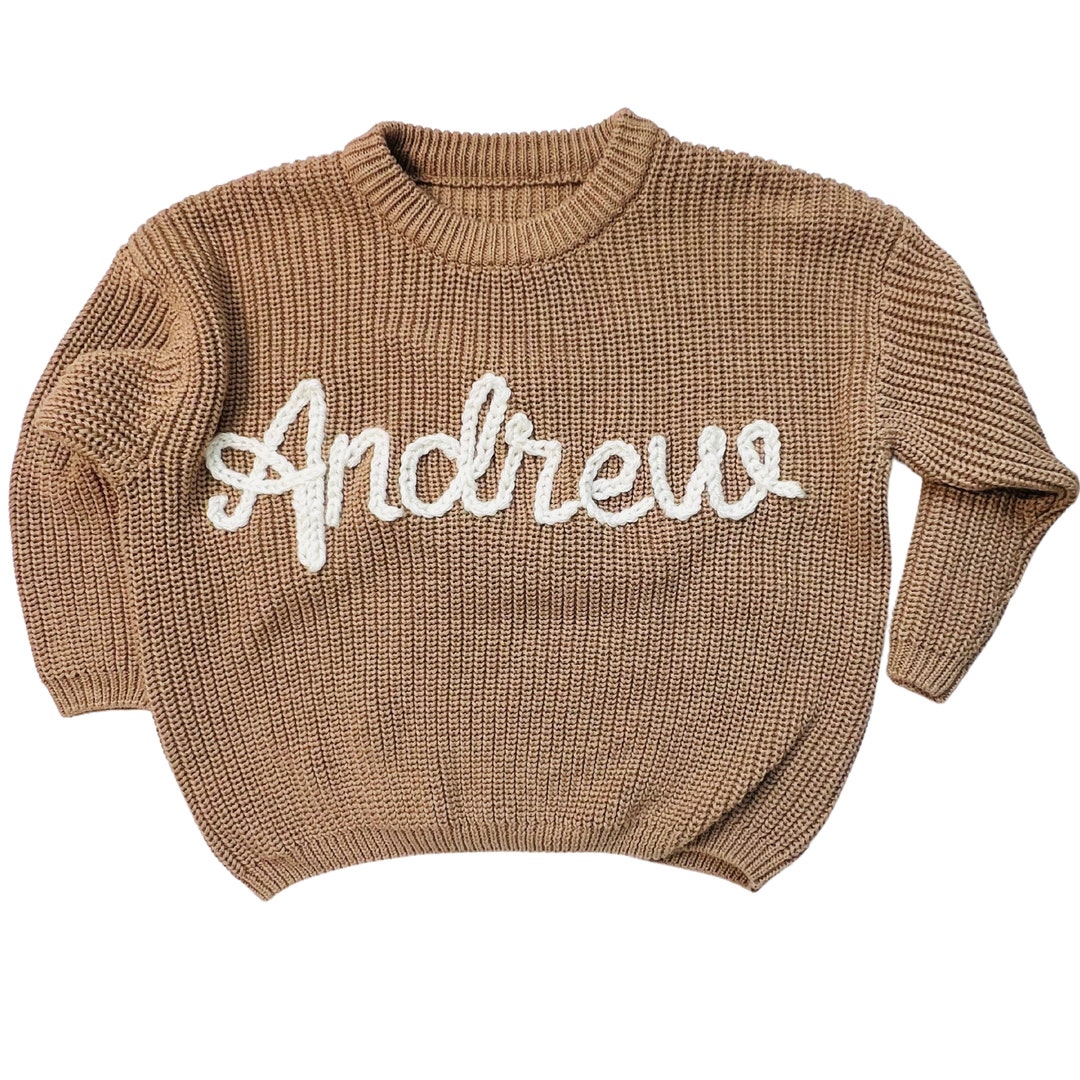 Personalized Baby Sweater, Hand Embroidered Sweatshirt Baby, Baby Gifts ...