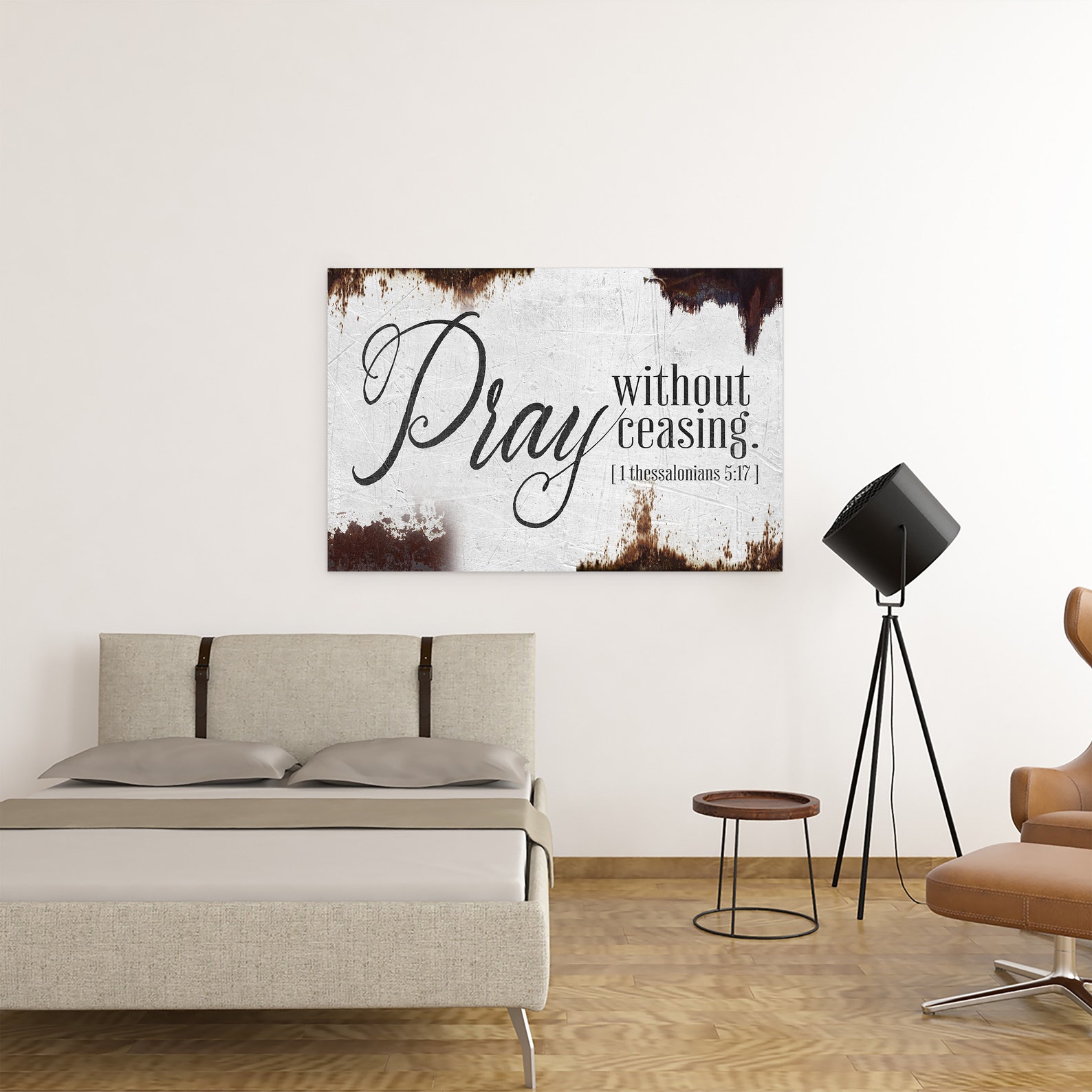 Pray Without Ceasing Canvas, Chirstian Canvas, Bible Verse Wall Art ...