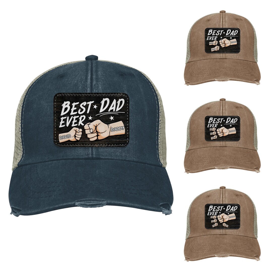 Best Dad Ever Cap, Personalized Caps, Dad Hat, Fathers Day Gifts, Gifts ...