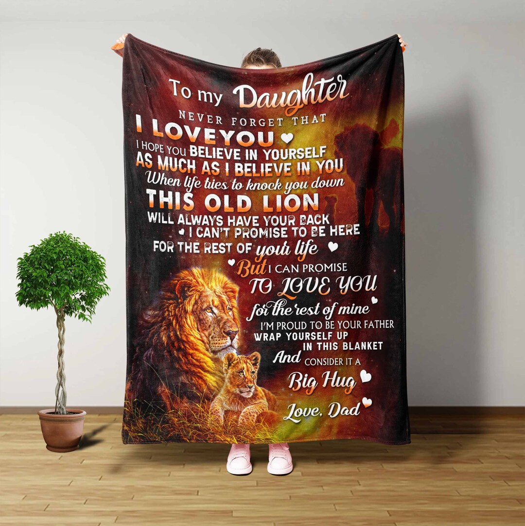 To My Daughter Blanket, Personalized Blankets and Throws, Daughter ...