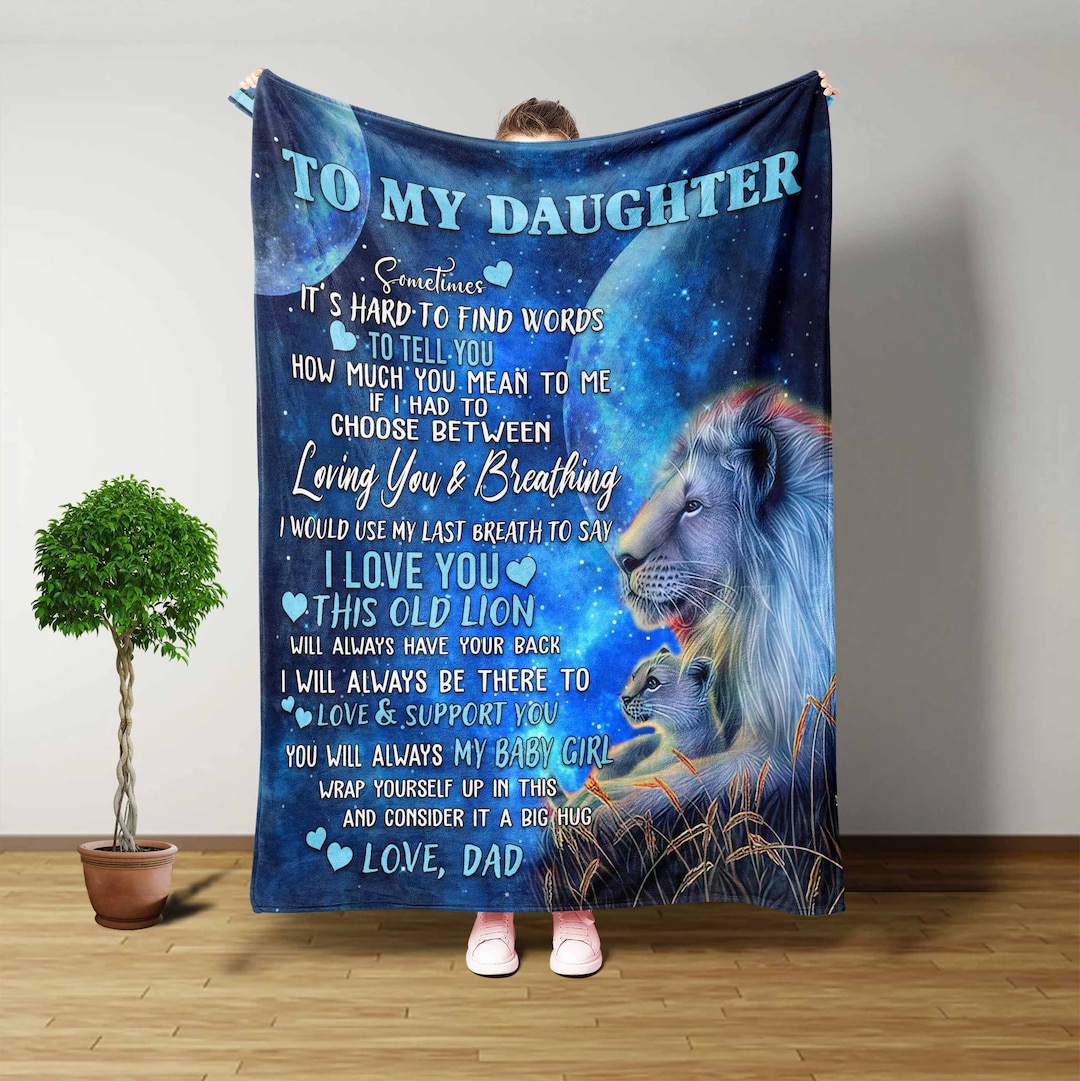 To My Daughter Blanket, Daughter Gifts, Personalized Blankets and ...