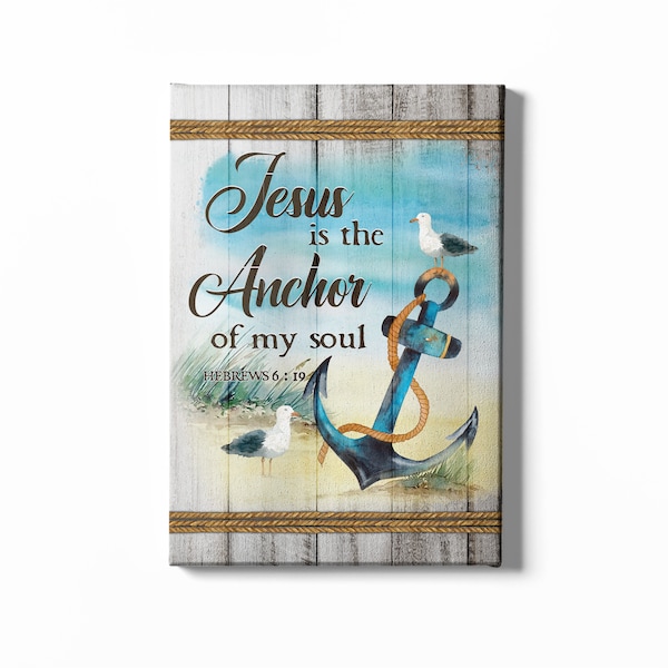 Wall Decor Anchor in Christ - Etsy