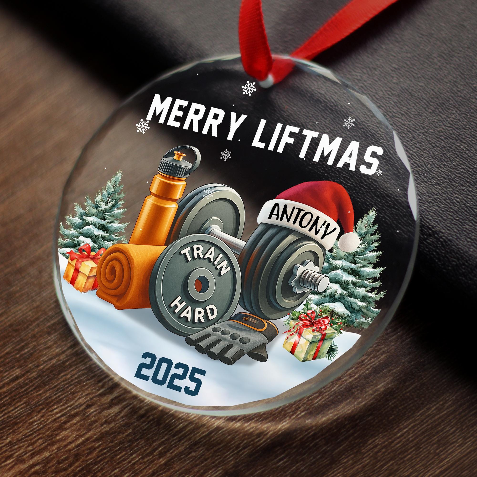 Gym Ornament 2025, Weight Lifting Ornaments for Christmas Tree, Weight ...