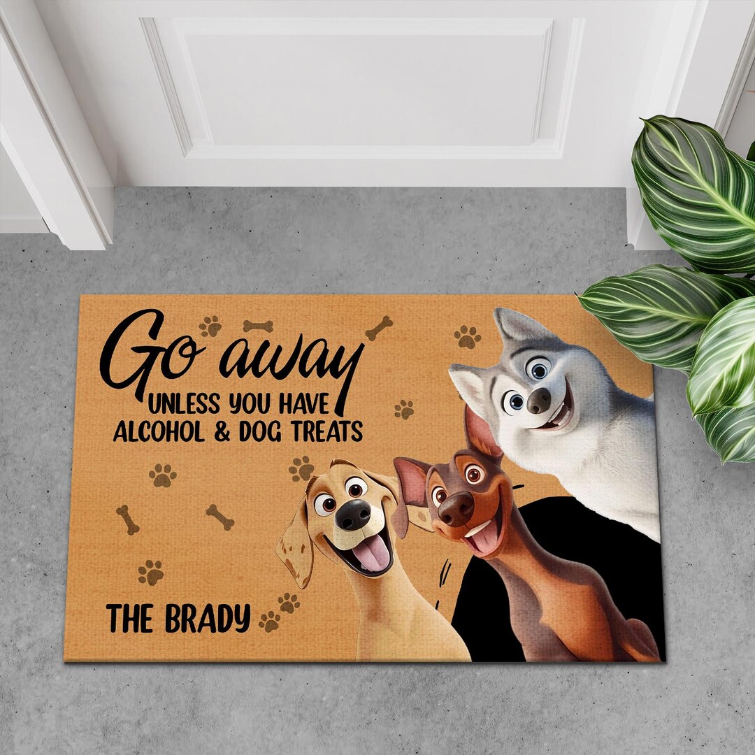 Personalized Dog Gift, Welcome Mat Dog, Dog Doormat, Dog Welcome ...