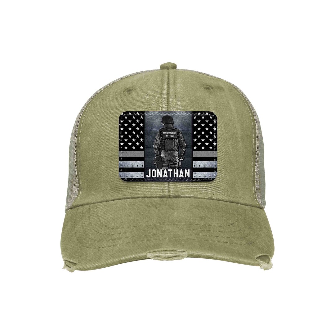 Personalized Correctional Officer Cap, Ollie Cap, Patriotic Gifts for ...