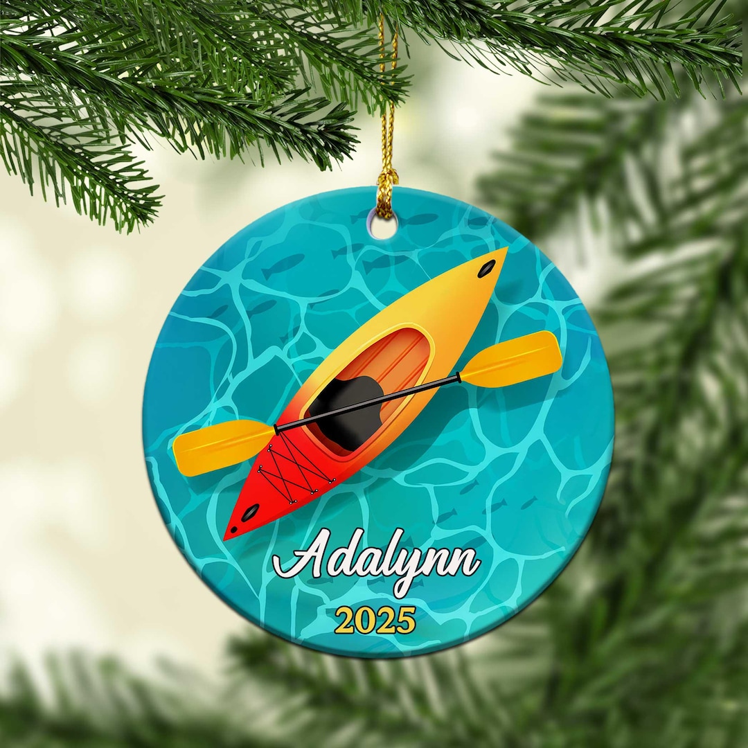 Kayak Ornament 2025, Sport Christmas Ornaments for Tree, Gifts for ...