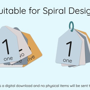 Numbers Flashcards, Educational Numbers Flashcards for Kids, Preschool ...