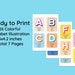 Colorful Alphabet Flashcards, Educational Alphabet Flashcards for Kids ...