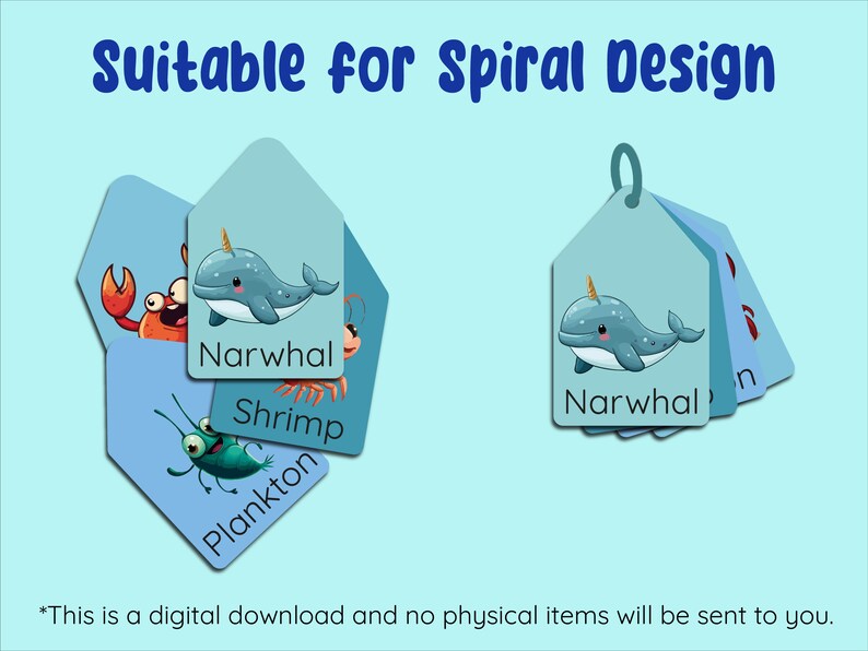 Sea Animals Flashcards, Illustrations Sea Animals Flashcards, Sea ...