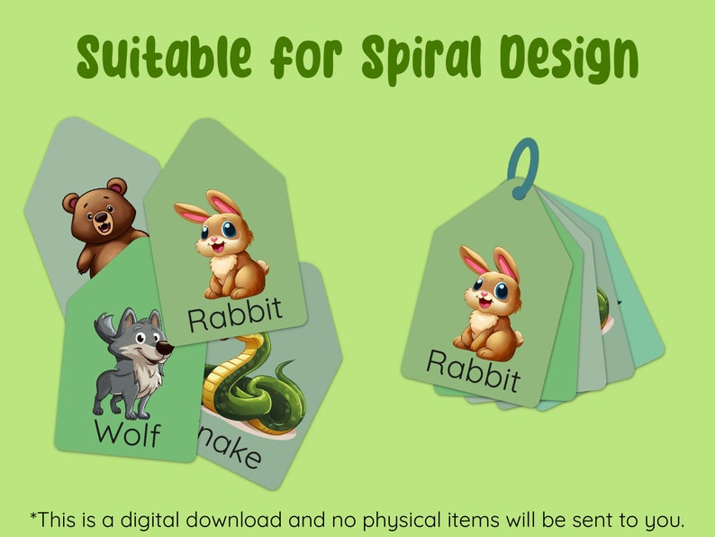 Forest Animals Flashcards, Cartoon Forest Animals Flashcards ...