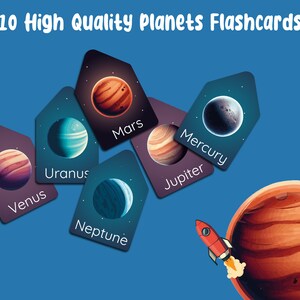 Planets Flashcards, Illustrations Planets Flashcards, Planets ...