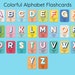 Colorful Alphabet Flashcards, Educational Alphabet Flashcards for Kids ...