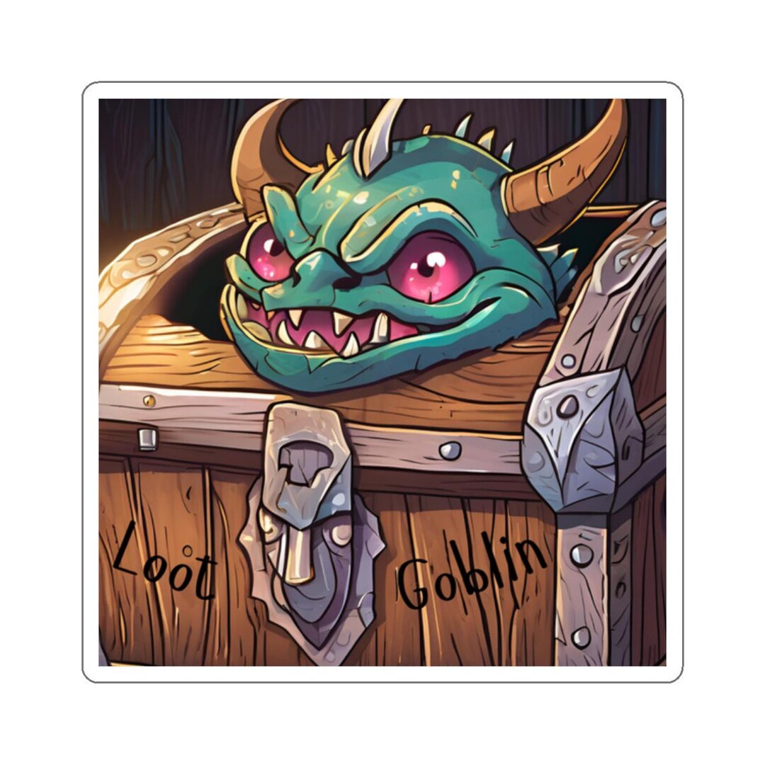 Goblin Sticker | Sticker|gobbo Sticker|boblin|goblin Mode|dice Goblin ...