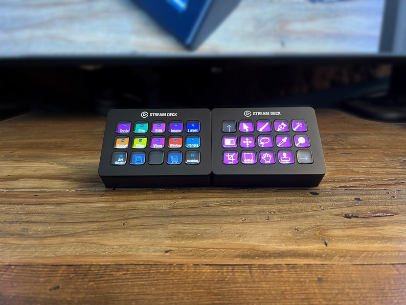 Dual 15 Key MK2 Stream Deck Horizontal Stand - Etsy