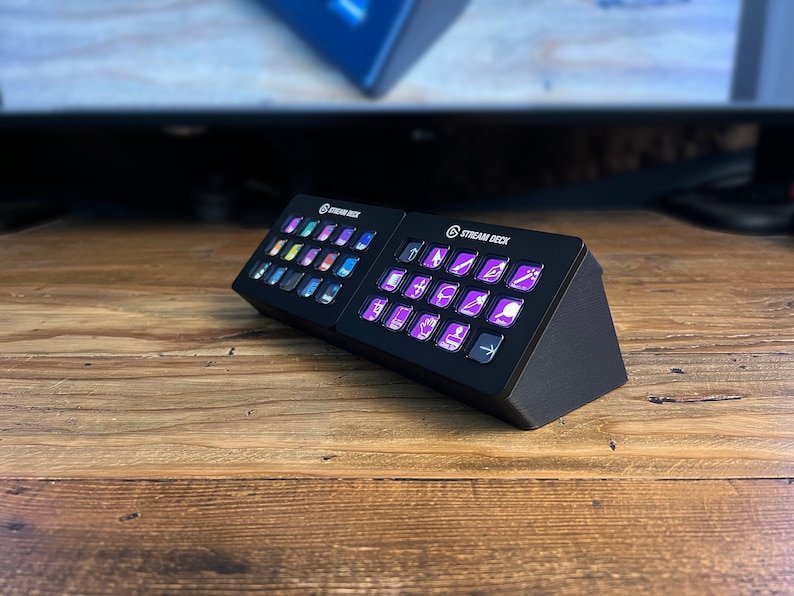 Dual 15 Key MK2 Stream Deck Horizontal Stand - Etsy