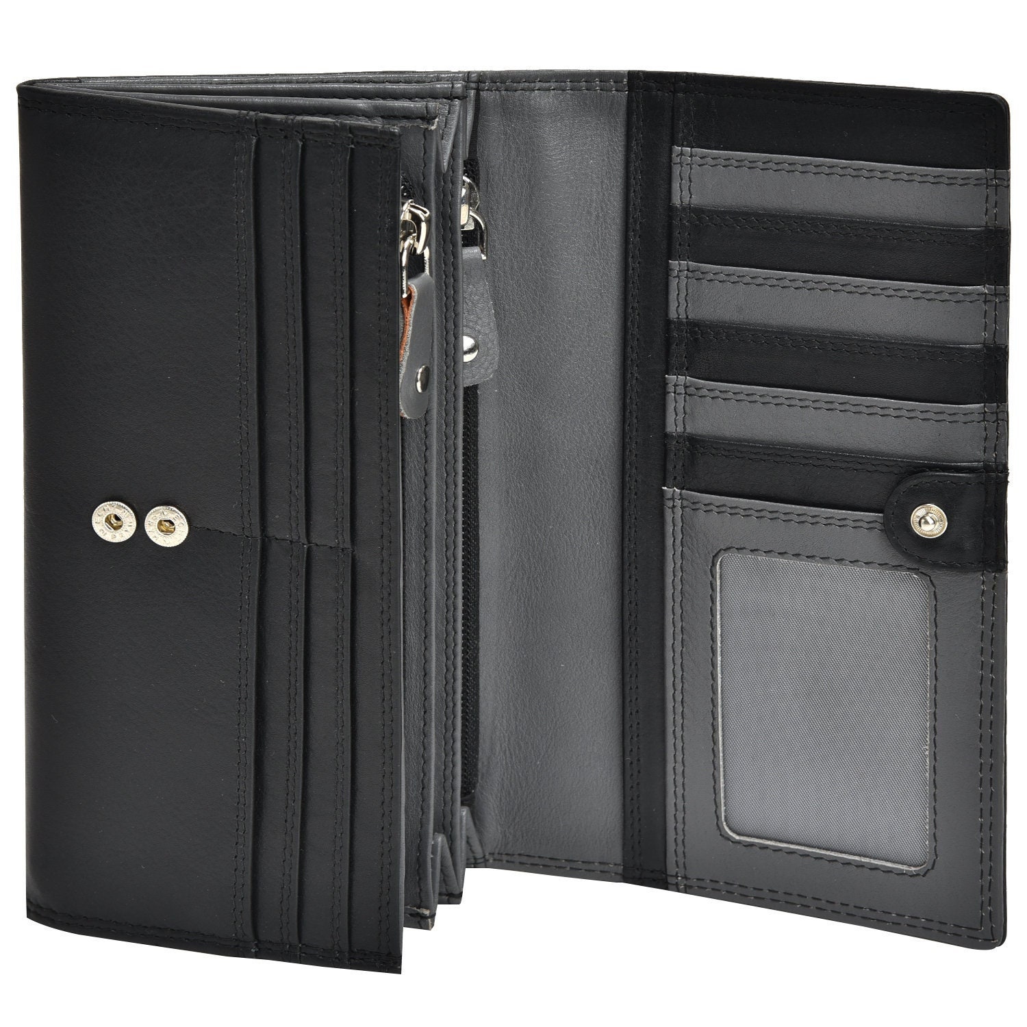 G&T Full-grain Leather Large Ladies' Purse, Long Purse (RFID Protected ...