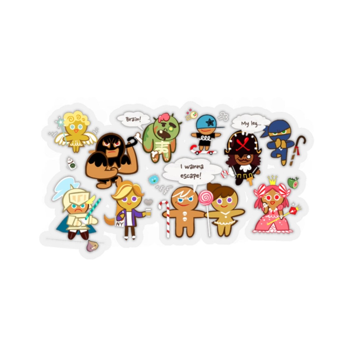 Cookie Run Kingdom Characters Gingerbrave Strawberry Cookie | Etsy