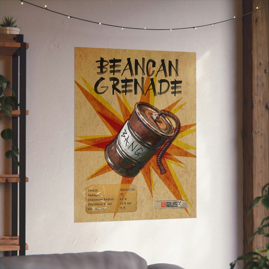 Rust Game Poster – Surreal Survival Art Print | Dark Gaming Wall Decor ...