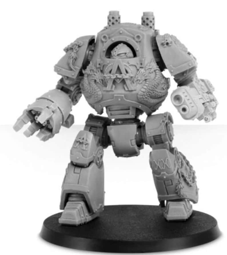 30k/40k Alpha Legion Contemptor Dreadnought With Weapon Pack | Etsy