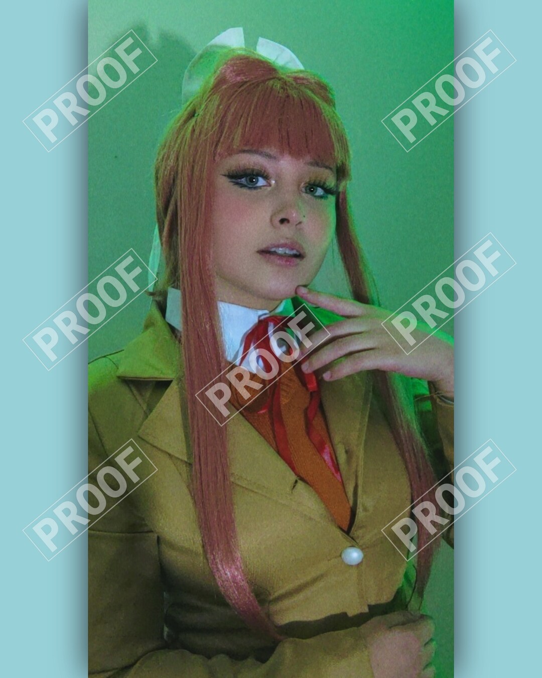 Doki Doki Literature Club Monika Cosplay Print Etsy