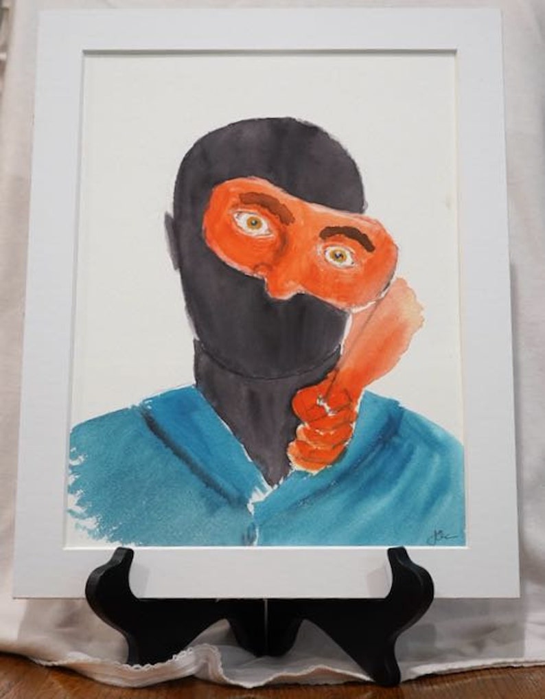 Hidden Identity Mask Portrait - Etsy
