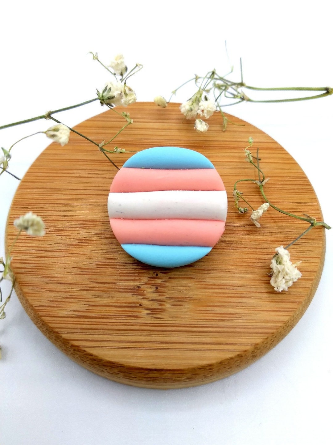 Transgender Flag Circle Pin Lapel Button LGTBQIA Trans Jewelry Pin for ...