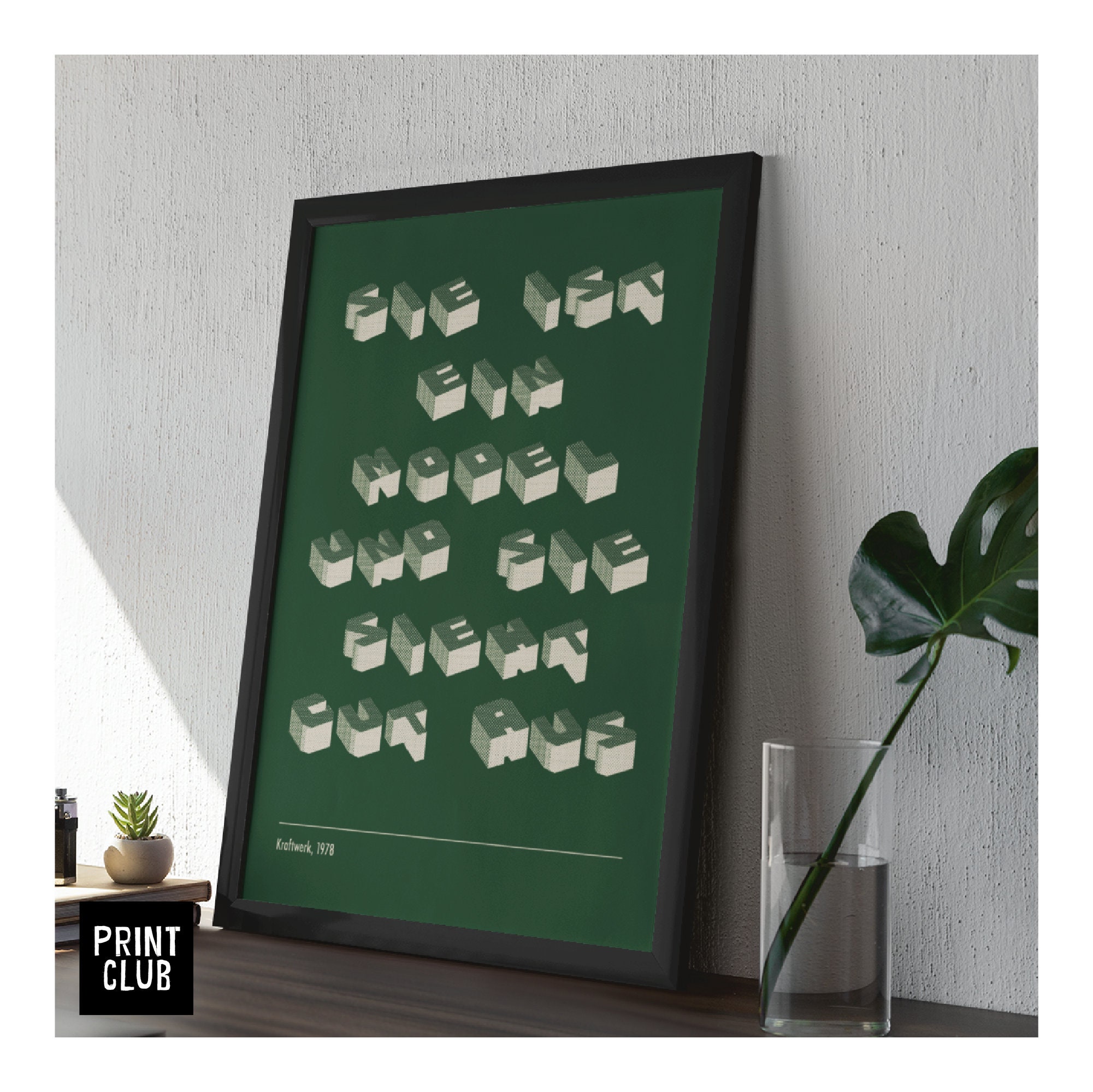 Das Model Poster the Model Lyrics Kraftwerk Lyrics Print Kraftwerk Art ...