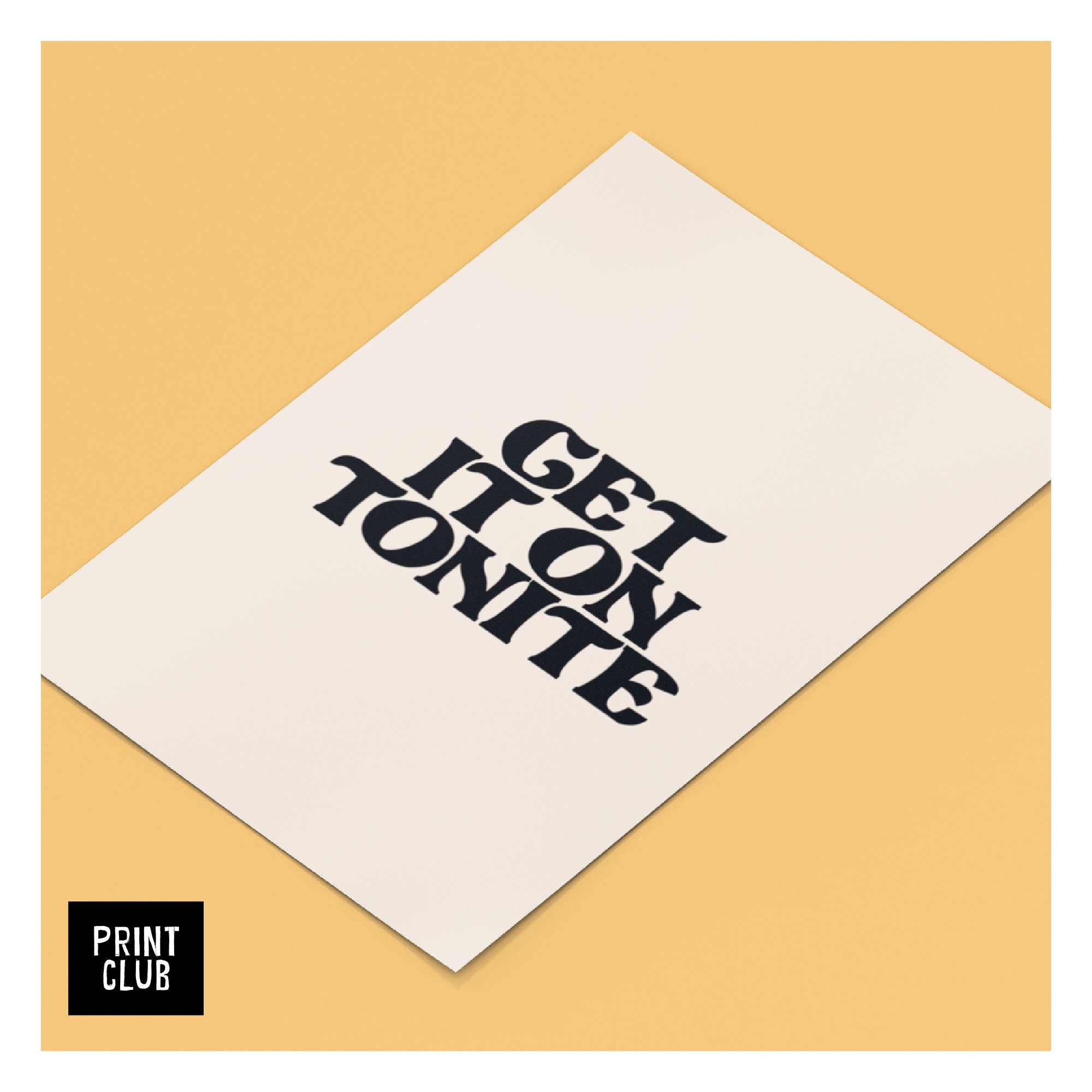 Hol dir es on tonite poster Hip Hop Songtexte drucken R & B Wandkunst ...