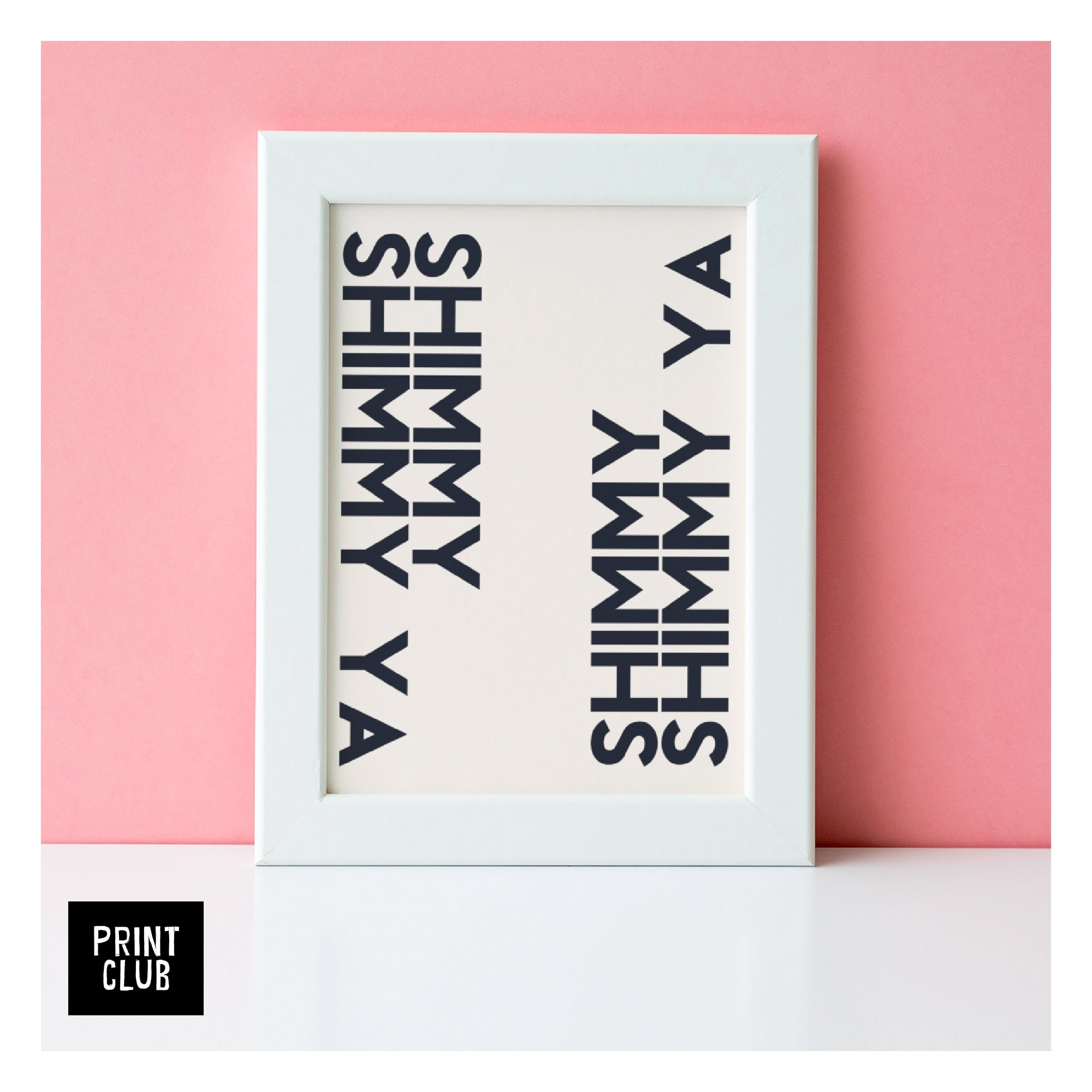 Shimmy Shimmy Ya Poster Hip Hop Lyrics Print 90s Rnb Wall Art Ol Dirty ...