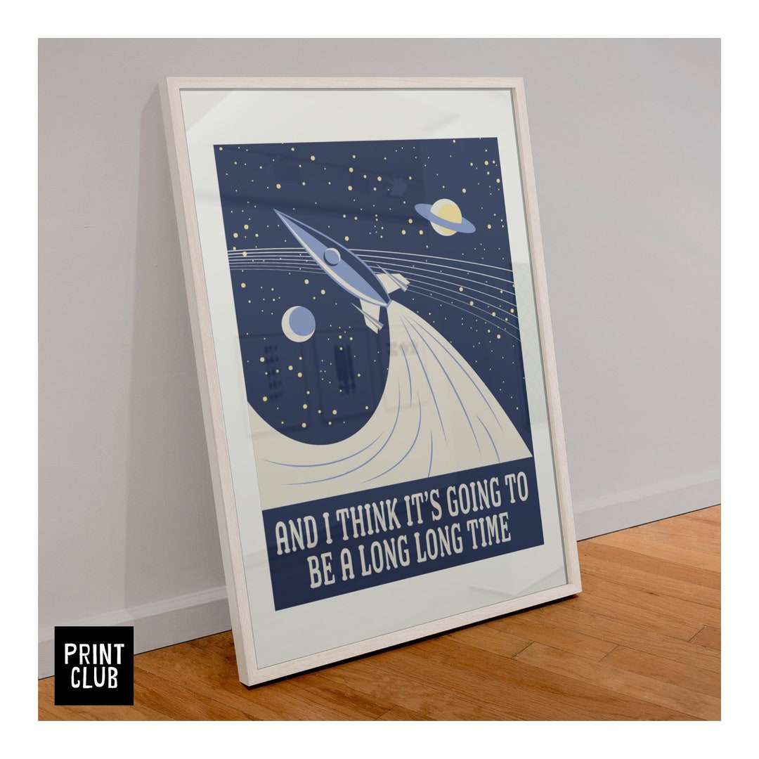 Elton John PDF Poster rocket Man Lyrics Print Elton John Downloadable ...