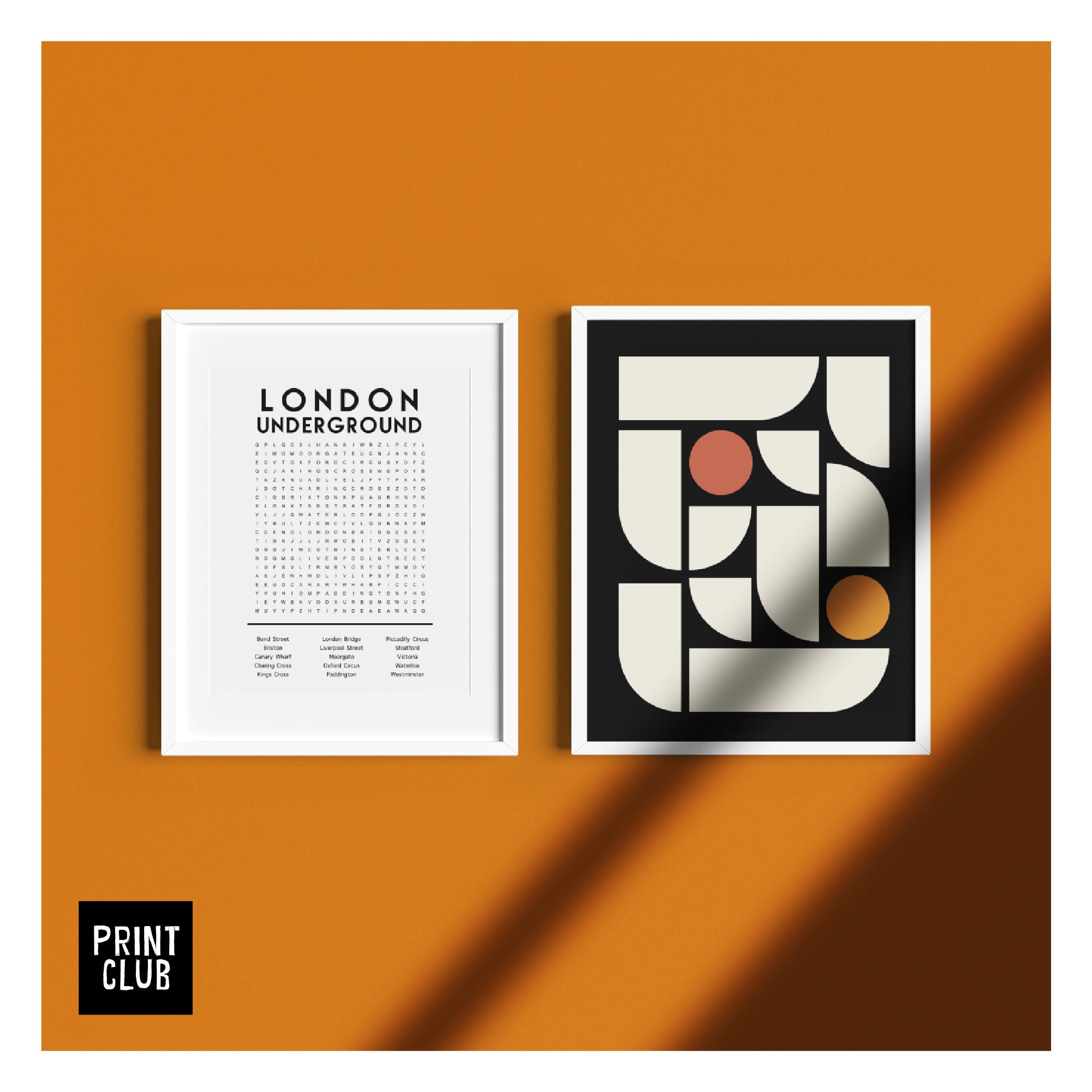 London Underground Word Search Poster London Art Print - Etsy Australia