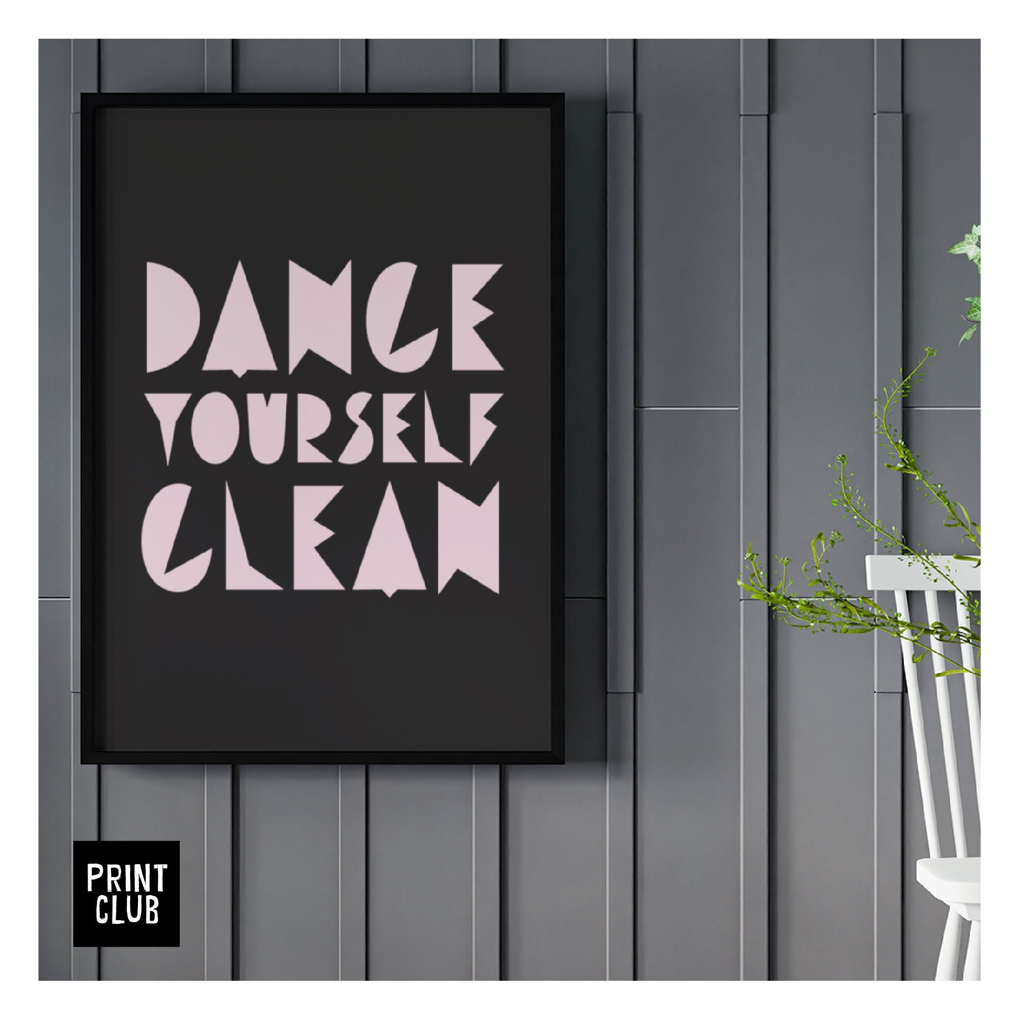 LCD Soundsystem Poster dance Yourself Clean Lyrics Print - Etsy